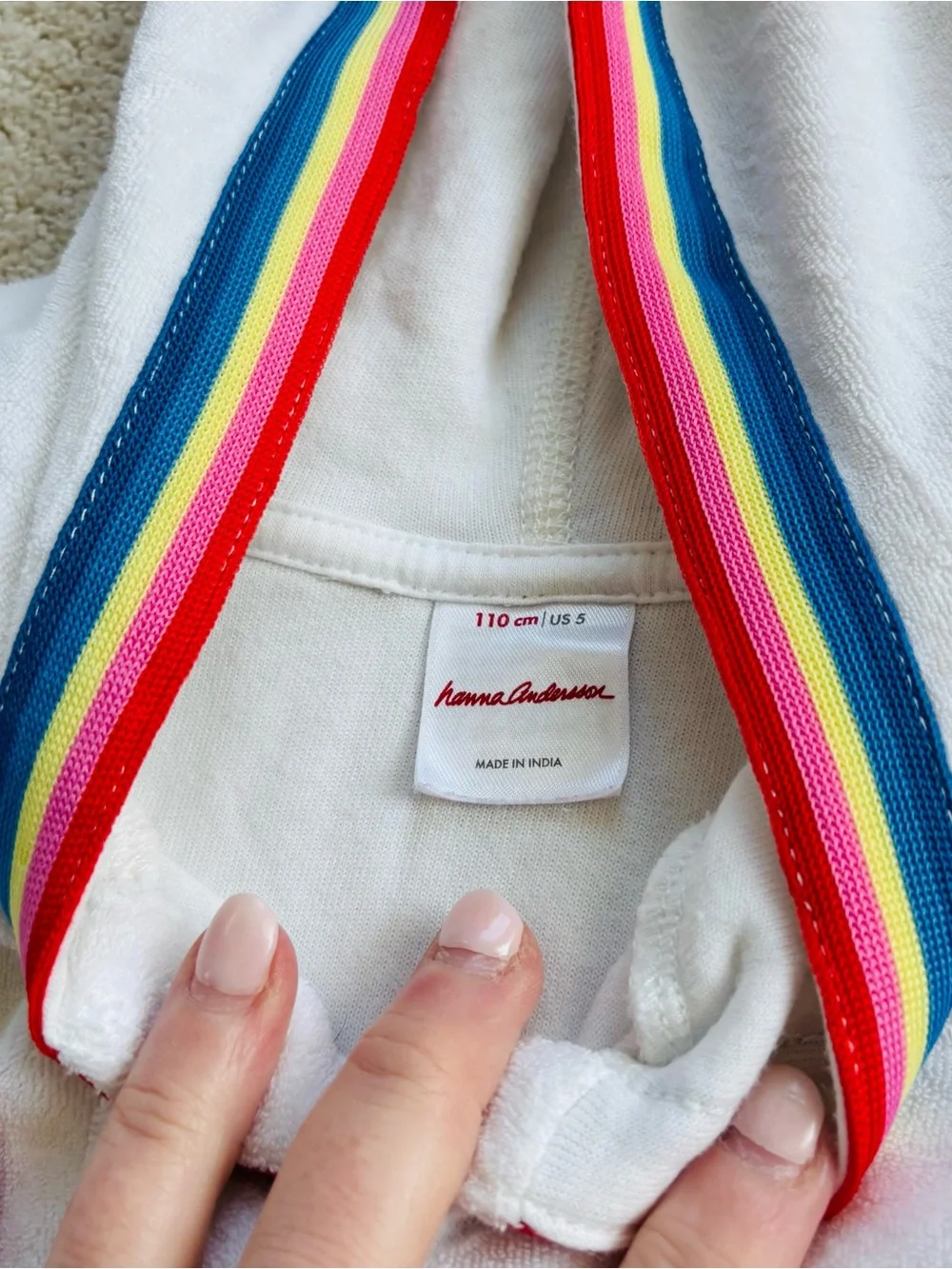 Hanna Andersson | Shirts & Tops | Hanna Andersson Kids White Hooded ...